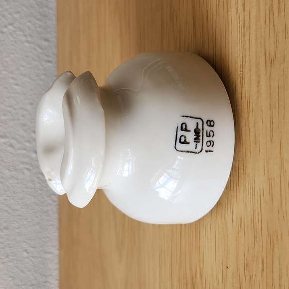 Other | Pp Inc 1958 Porcelain Electrical Insulator Off White Rare ...